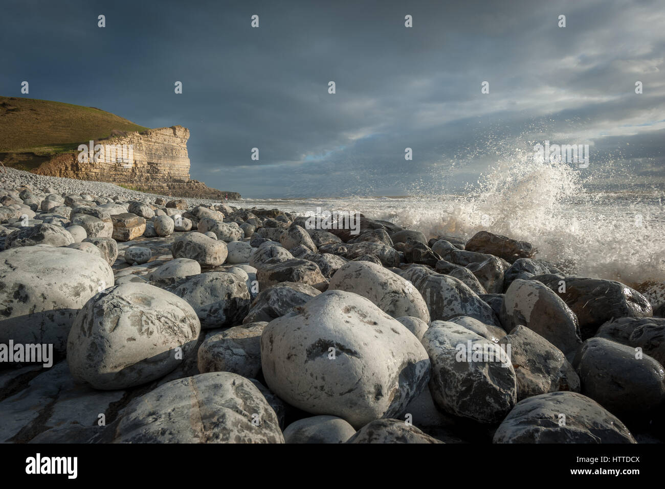 The rugged coastline at Monknash, South Wales Stock Photo - Alamy