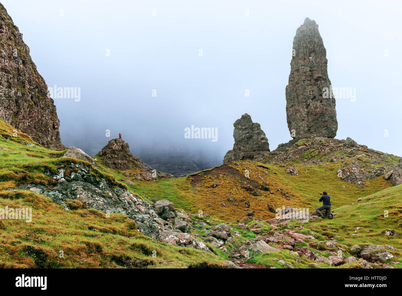 Photographer taking a picture for an outdoor campaign, The old man of ...