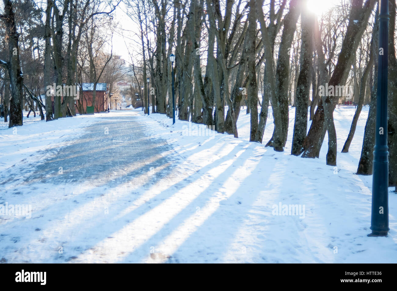 Winter mark on a frosty winter day Stock Photo - Alamy