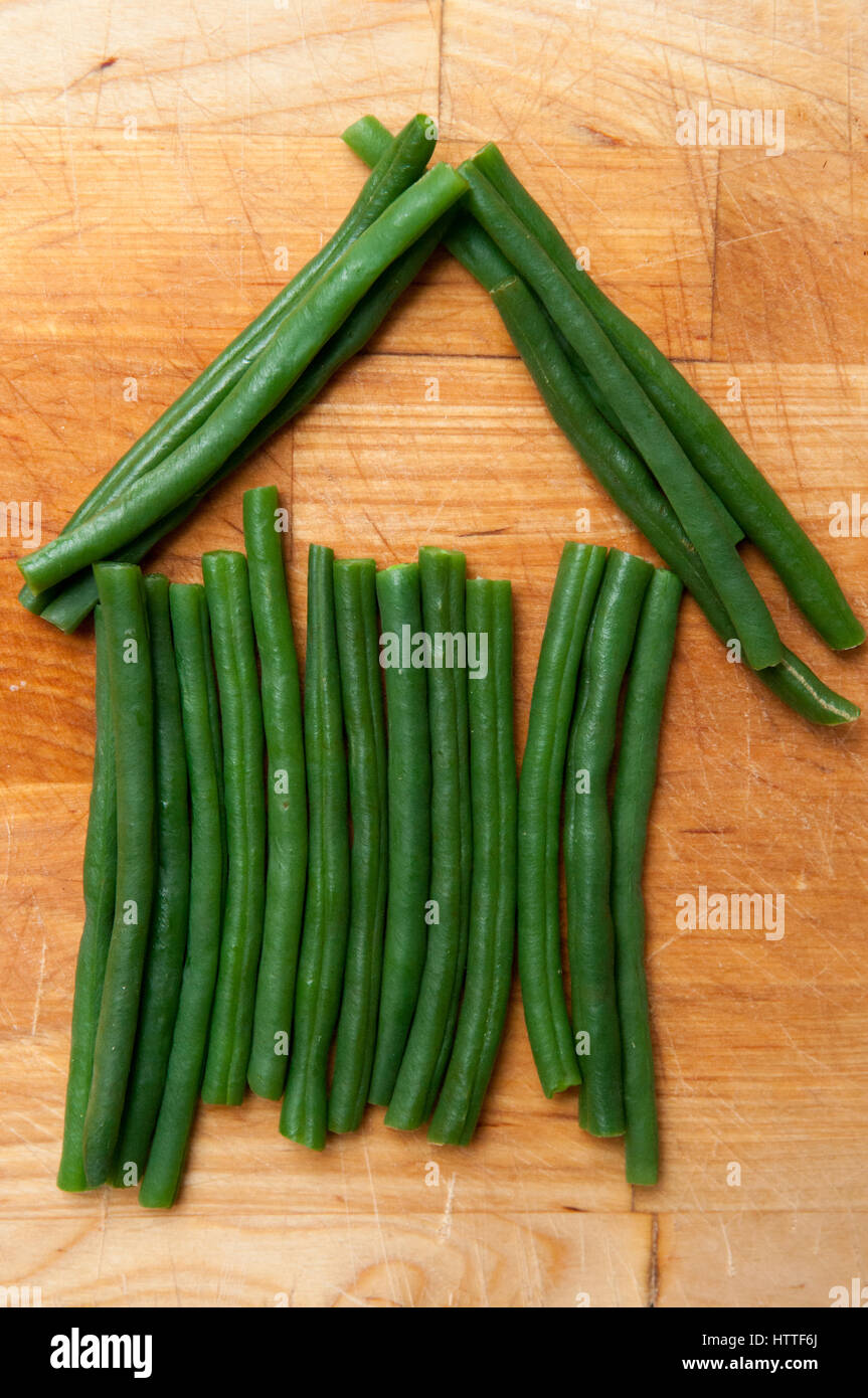 healthy food shaped like a house Stock Photo - Alamy