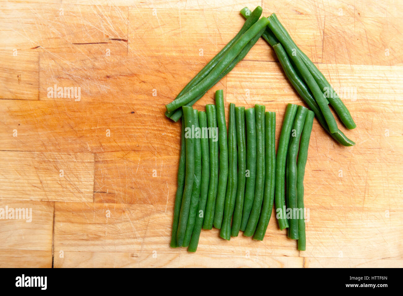 healthy food shaped like a house Stock Photo - Alamy