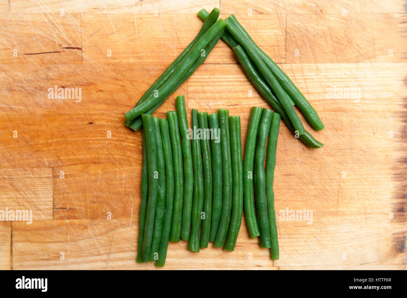 healthy food shaped like a house Stock Photo - Alamy