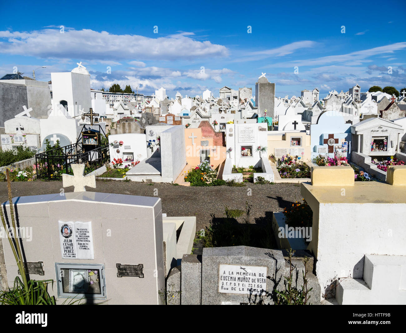 Historic cemetery, national monument, Punta Arenas, Chile Stock Photo ...
