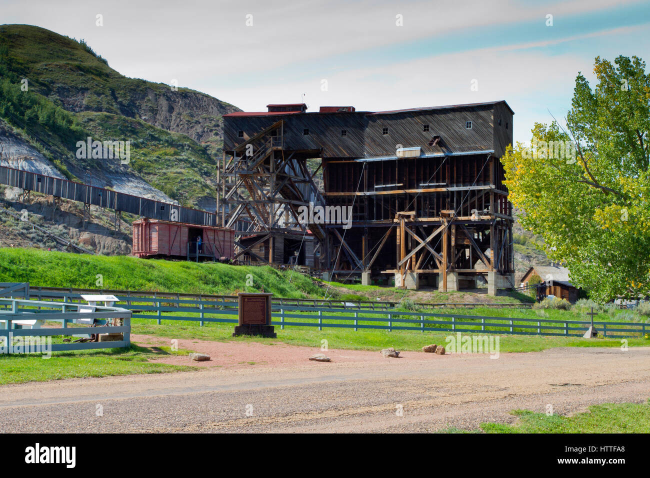 Atlas Coal Mine, Drumheller, Badlands, Alberta, Canada Stock Photo - Alamy