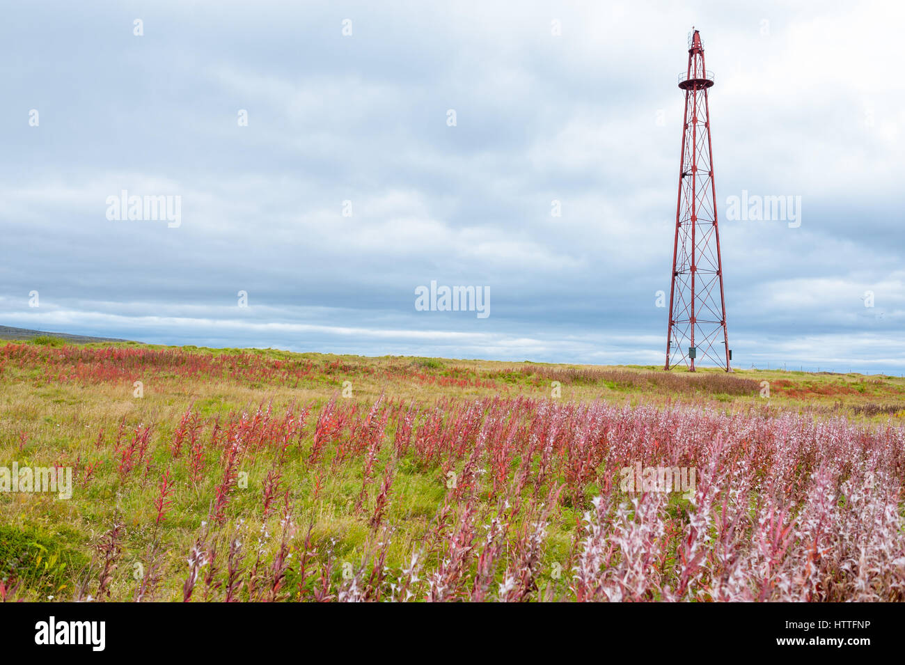 Airship mooring tower in Vadsø, Norway used by Umberto Nobile and Roald ...