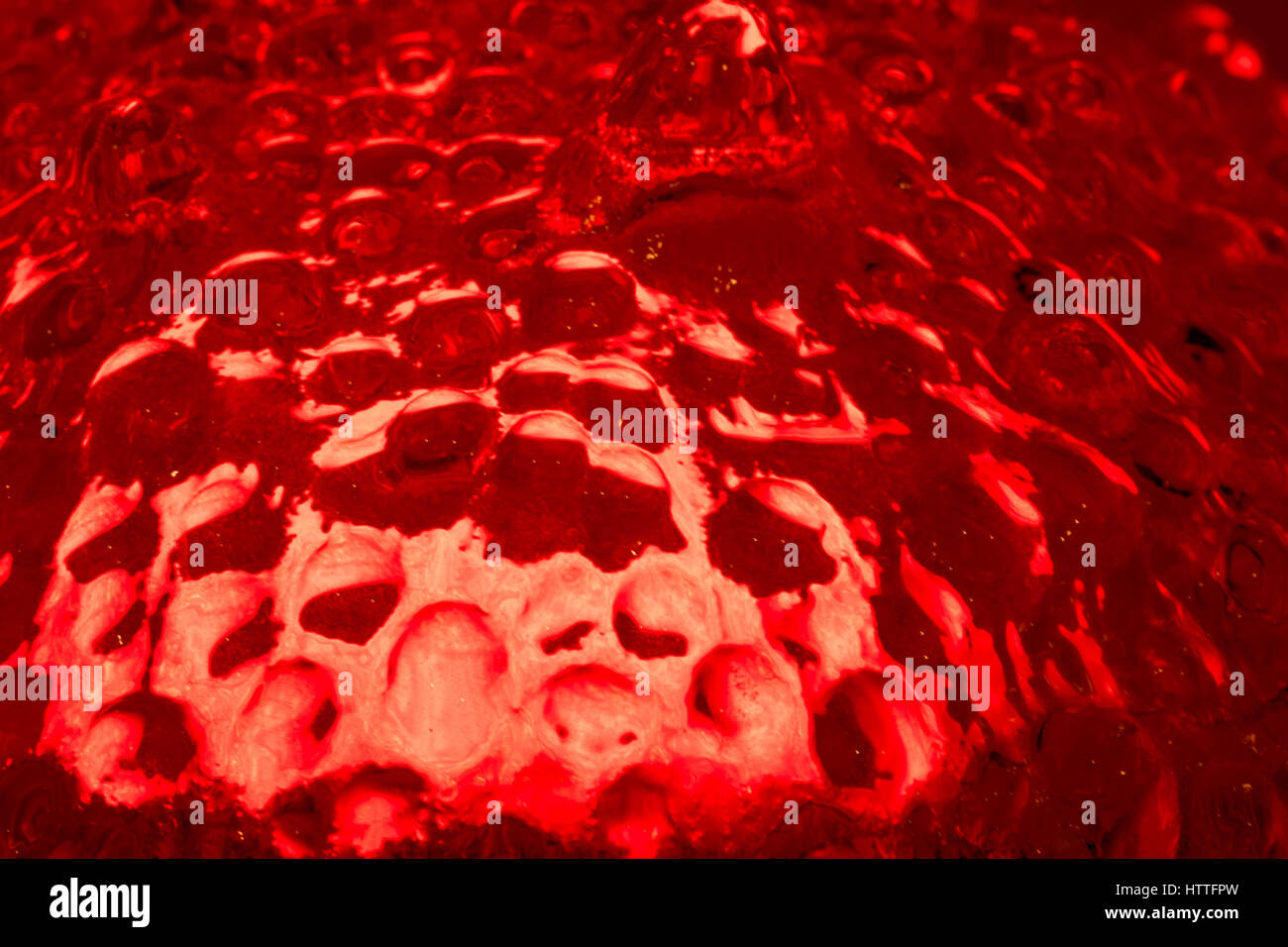 Red Bubble Glass Stock Photo - Alamy
