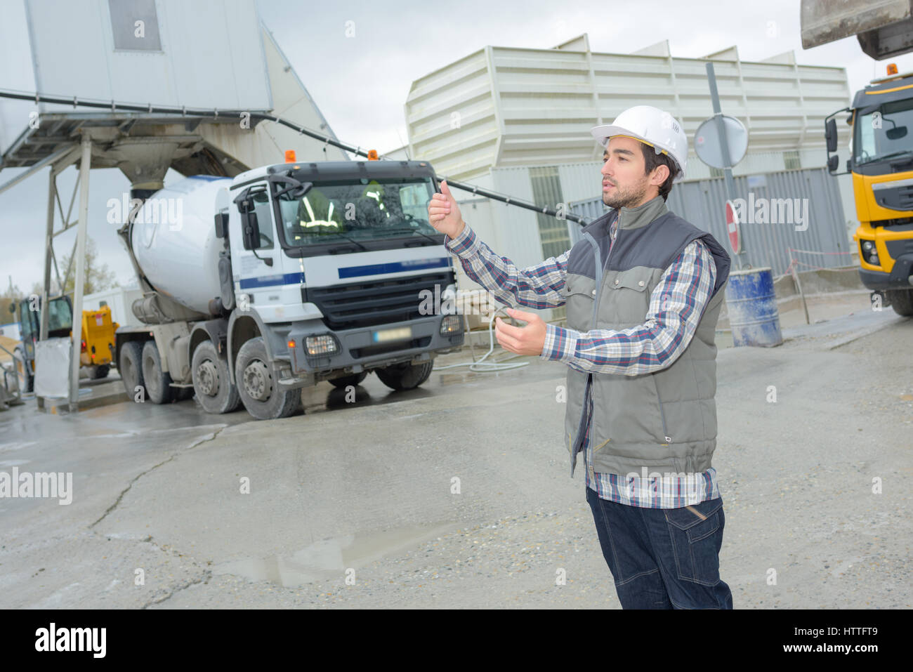 delivery of cement Stock Photo - Alamy