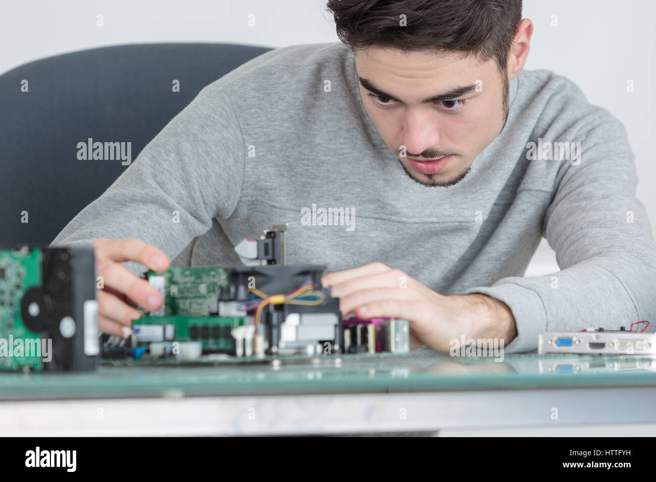 solving the circuit problem Stock Photo - Alamy