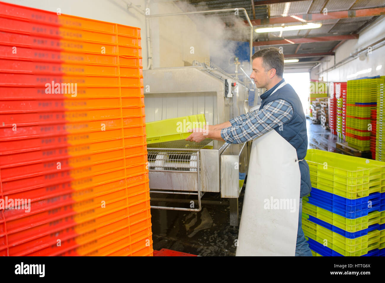 preparing the crate Stock Photo - Alamy