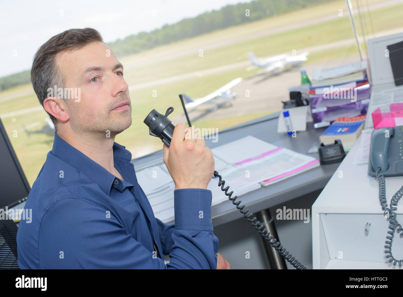 man in the tower Stock Photo - Alamy