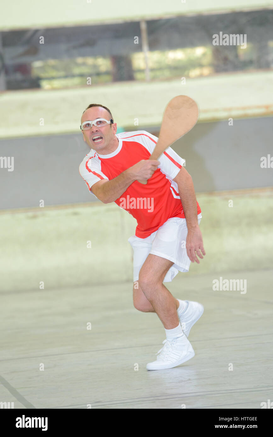 man playing pala Stock Photo - Alamy