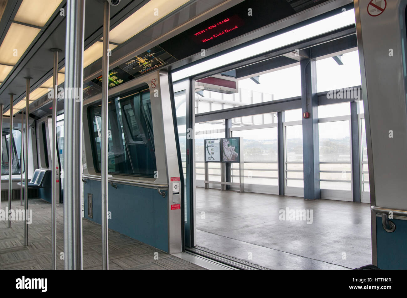 Modern tram interior hi-res stock photography and images - Alamy