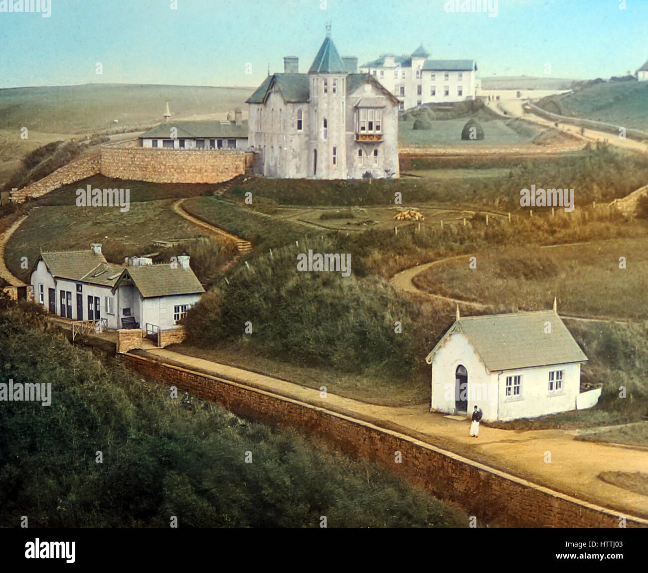 Lisdoonvarna Spa, County Clare, Ireland - hand coloured photo ...
