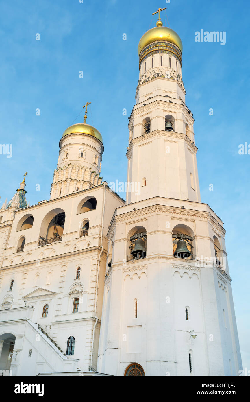 Historic Ivan the Great Bell tower in Kremlin, the tallest building of ...