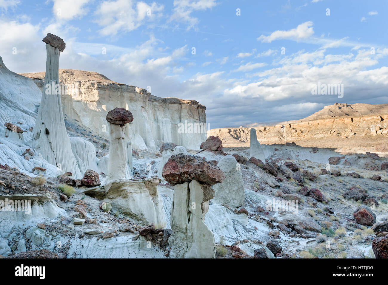 Famous hoodoos in Wahweap wash in Grand Staircase Escalante national ...