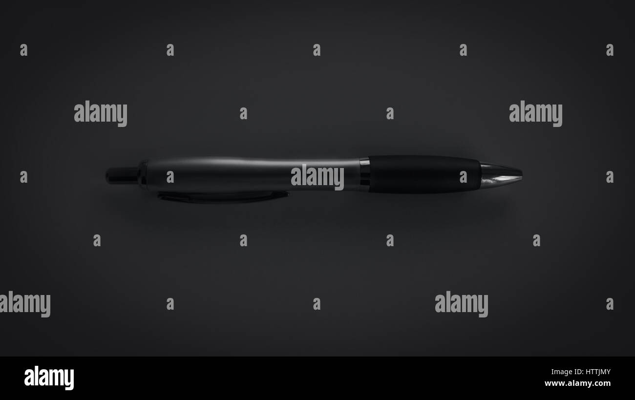 Minimalistic and stylistic office pen in black and white Stock Photo ...