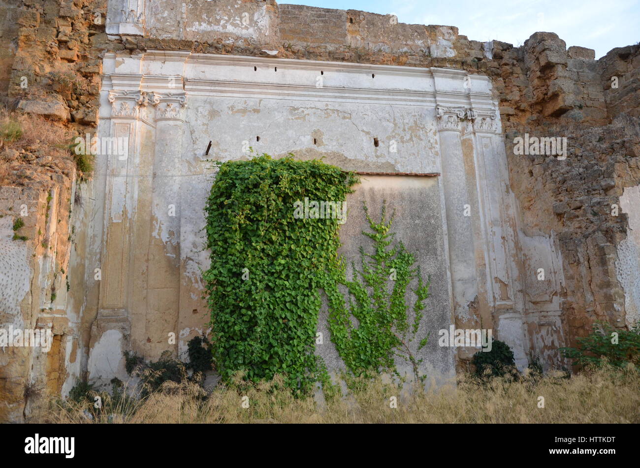 Old ruins of Partanna, Sicily Stock Photo - Alamy