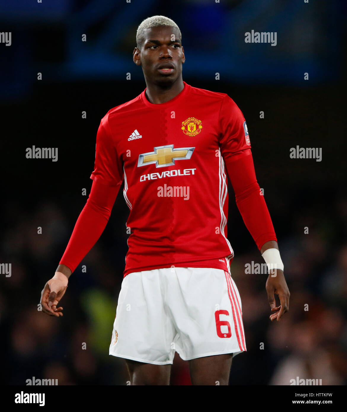 Paul Pogba Of Manchester United During The Fa Cup Match Between Chelsea