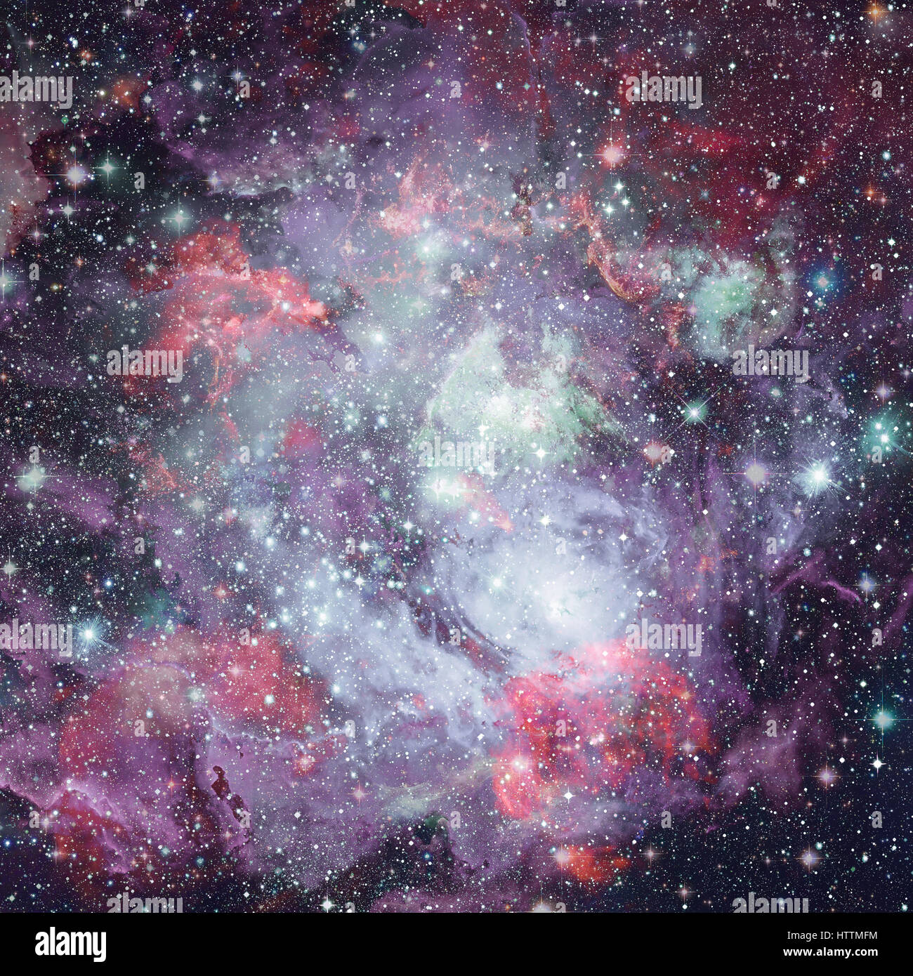 Nebula and stars in outer space. Elements of this image furnished by ...