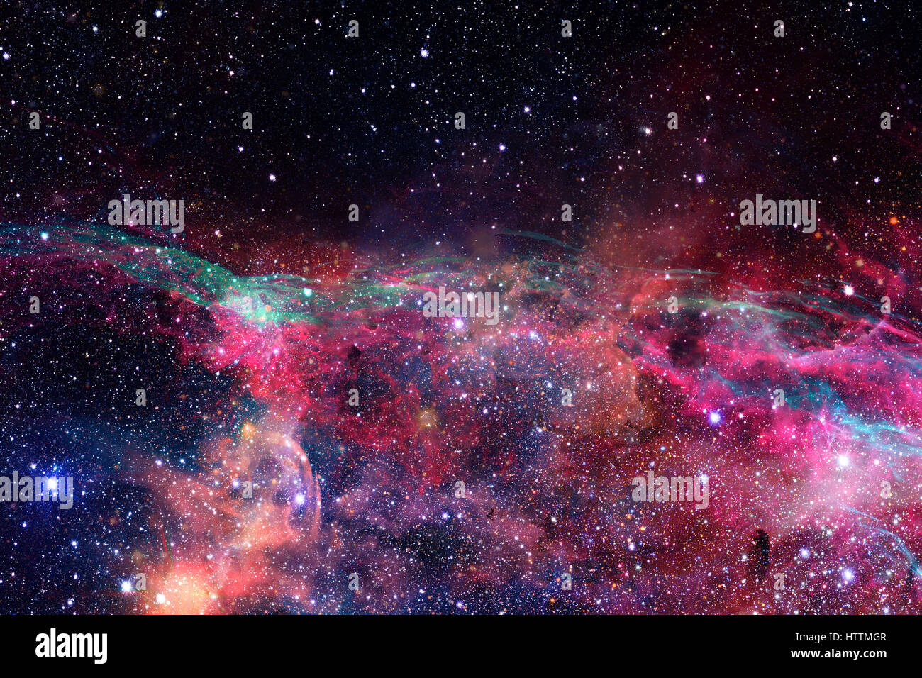 Abstract scientific background - galaxy and nebula in space Stock Photo ...