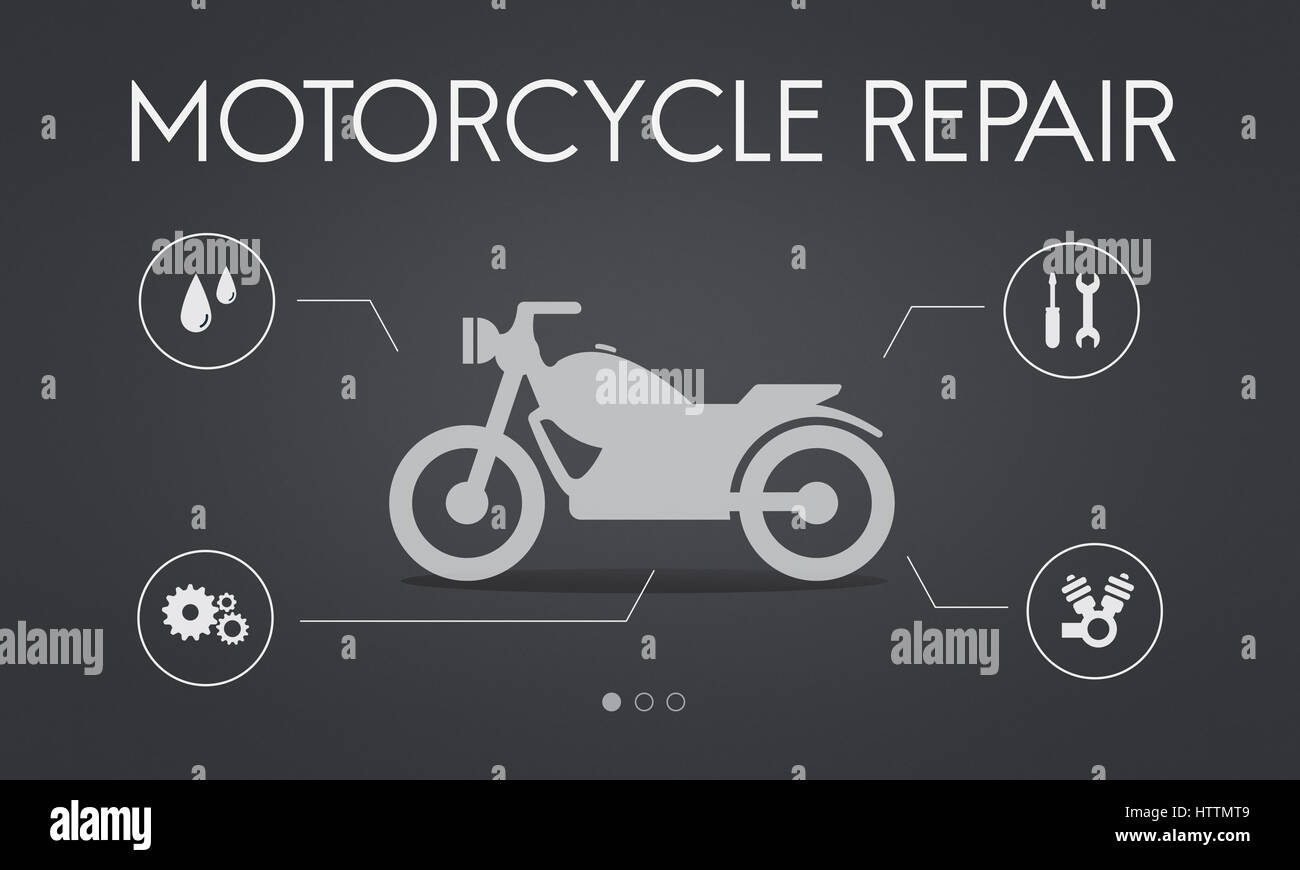 Motor Service Maintenance Motorbike Concept Stock Photo - Alamy