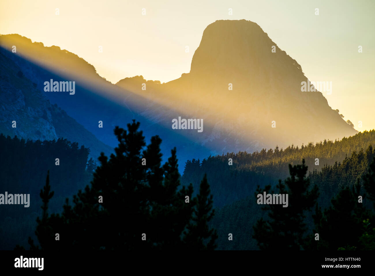 Landscape in Basque Country Spain Europe Stock Photo - Alamy