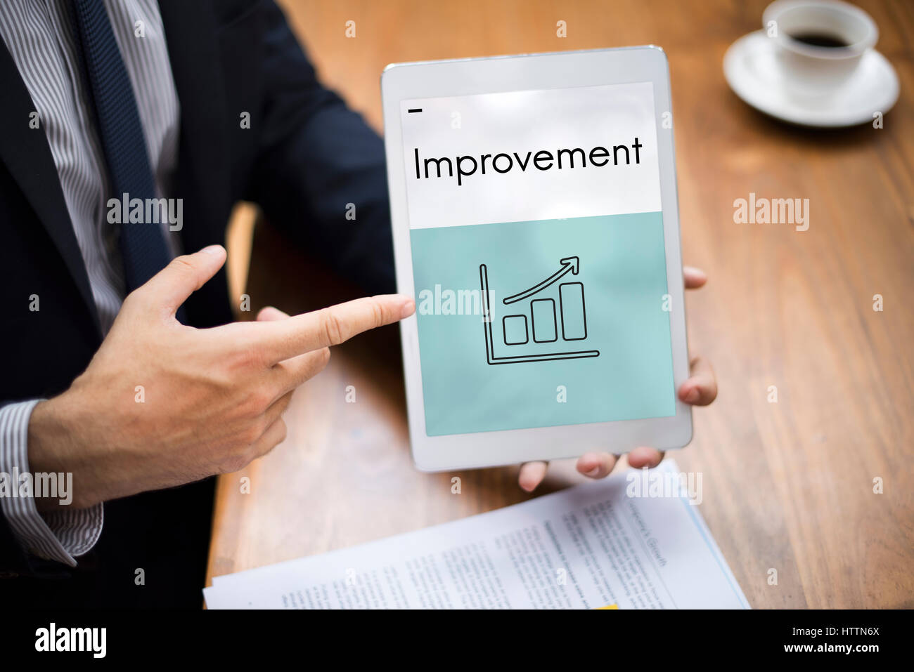 Information Improvement Data Report Stock Photo - Alamy