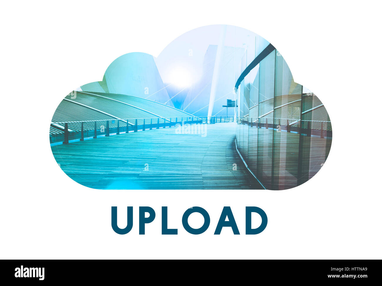Upload Data Backup Connection Cloud Stock Photo - Alamy