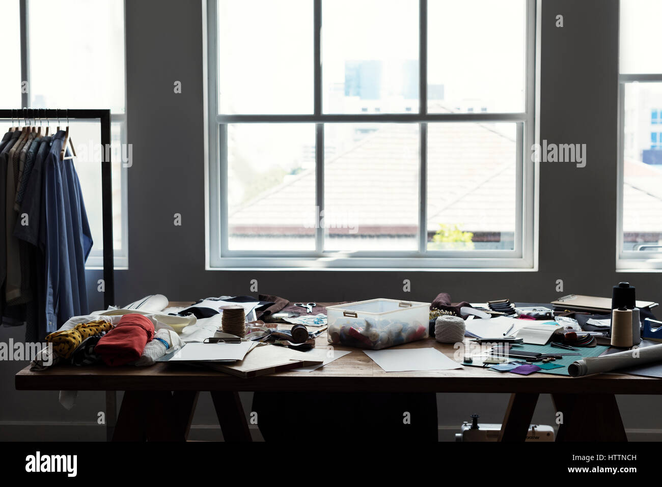 Fashion Designer Fashion Workplace Concept Stock Photo - Alamy