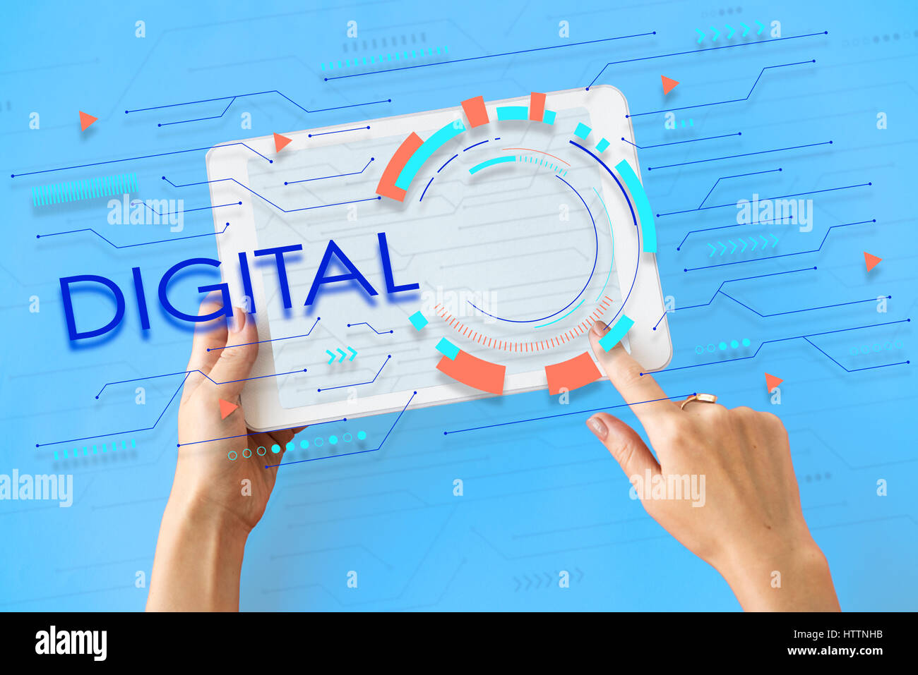 Digital Community Digital Social Media Icon Stock Photo - Alamy
