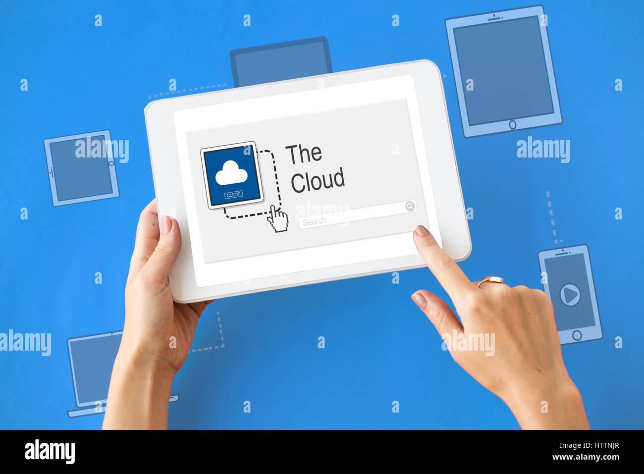 Cloud Computing Back Up Download Network Stock Photo - Alamy