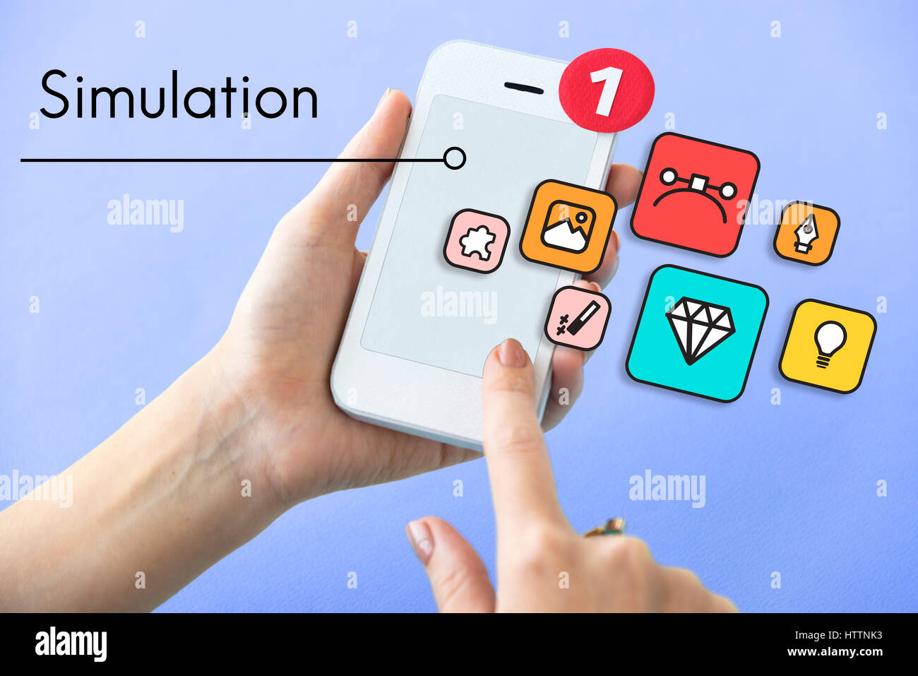 Cell simulation hi-res stock photography and images - Alamy