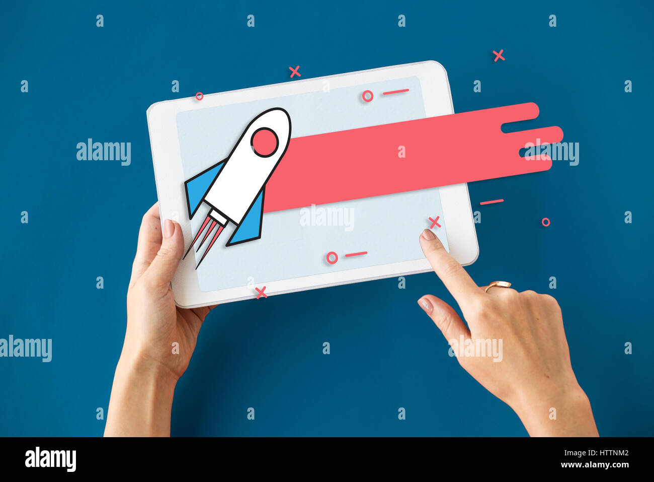 Start Up Business Venture Rocket Stock Photo - Alamy
