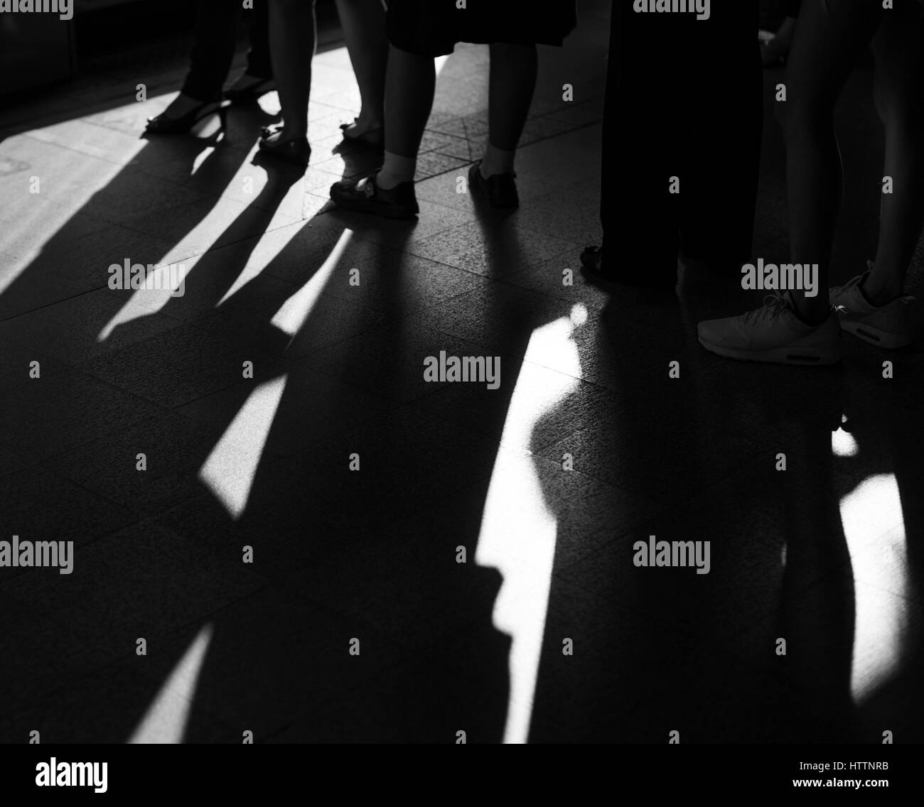 Queue Black and White Stock Photos & Images - Alamy