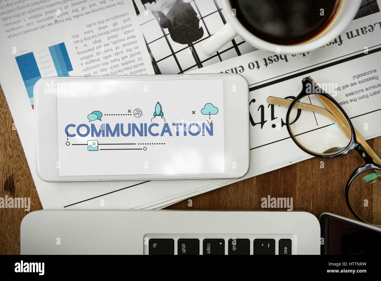 Communication Networking Connection Media Stock Photo - Alamy
