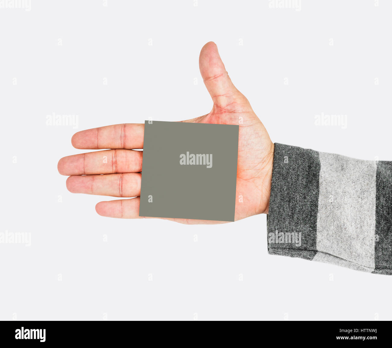Man Hand Holding Sticky Pad Stock Photo - Alamy