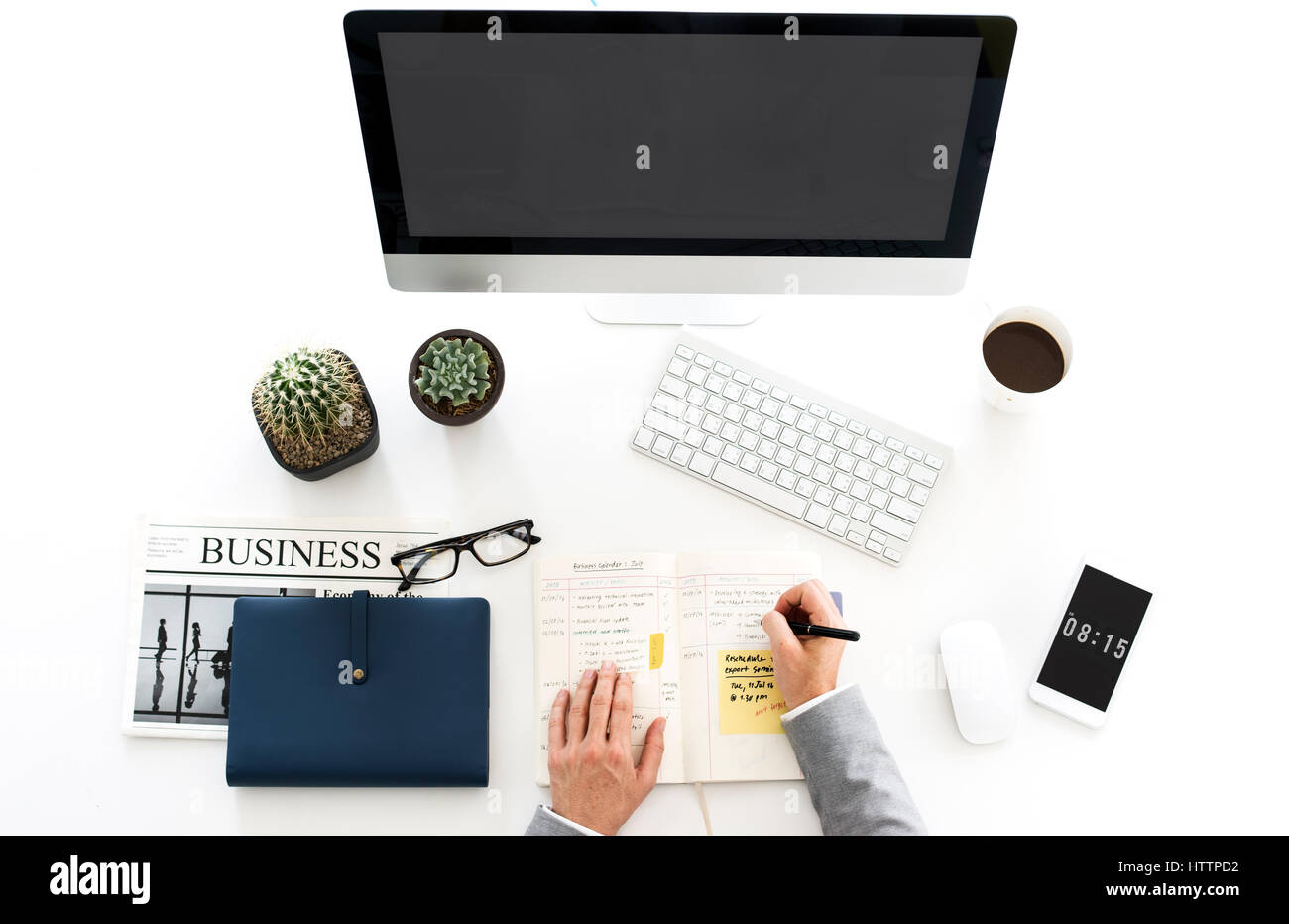 Computer Technology Notebook Writing Working Stock Photo - Alamy