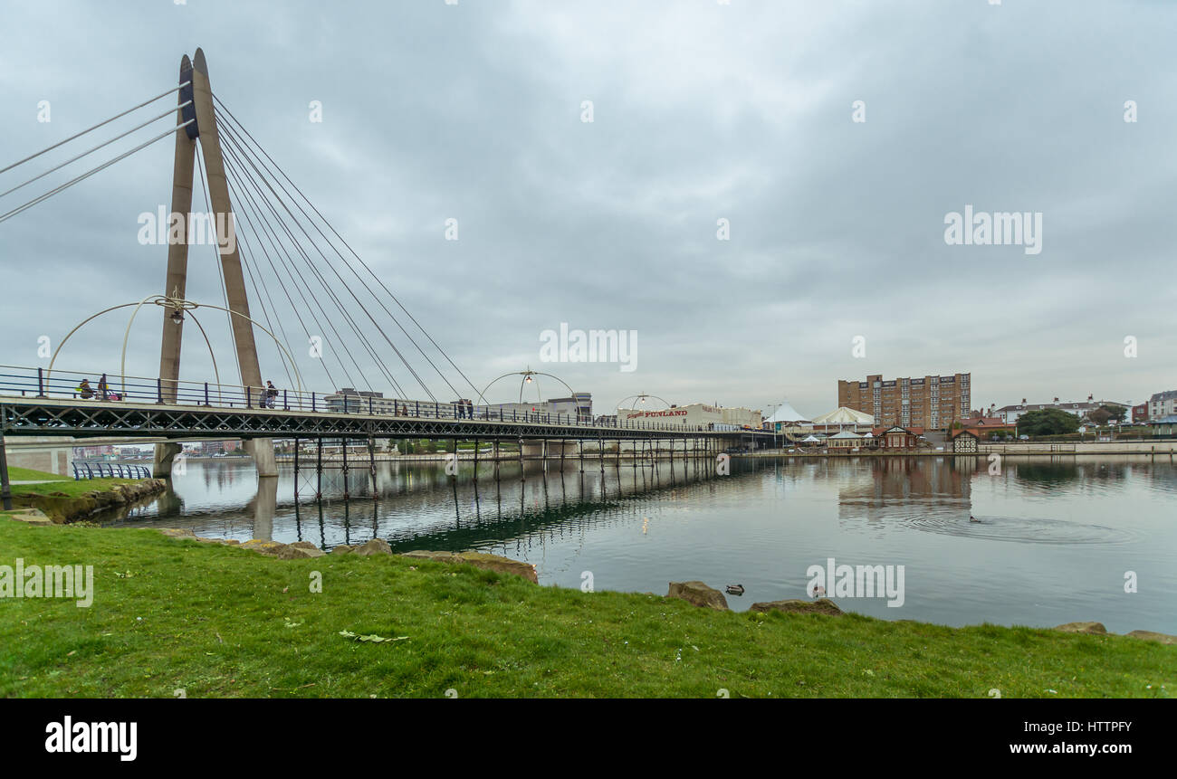 Marine Way Bridge Southport Bridge Structure High Resolution Stock ...