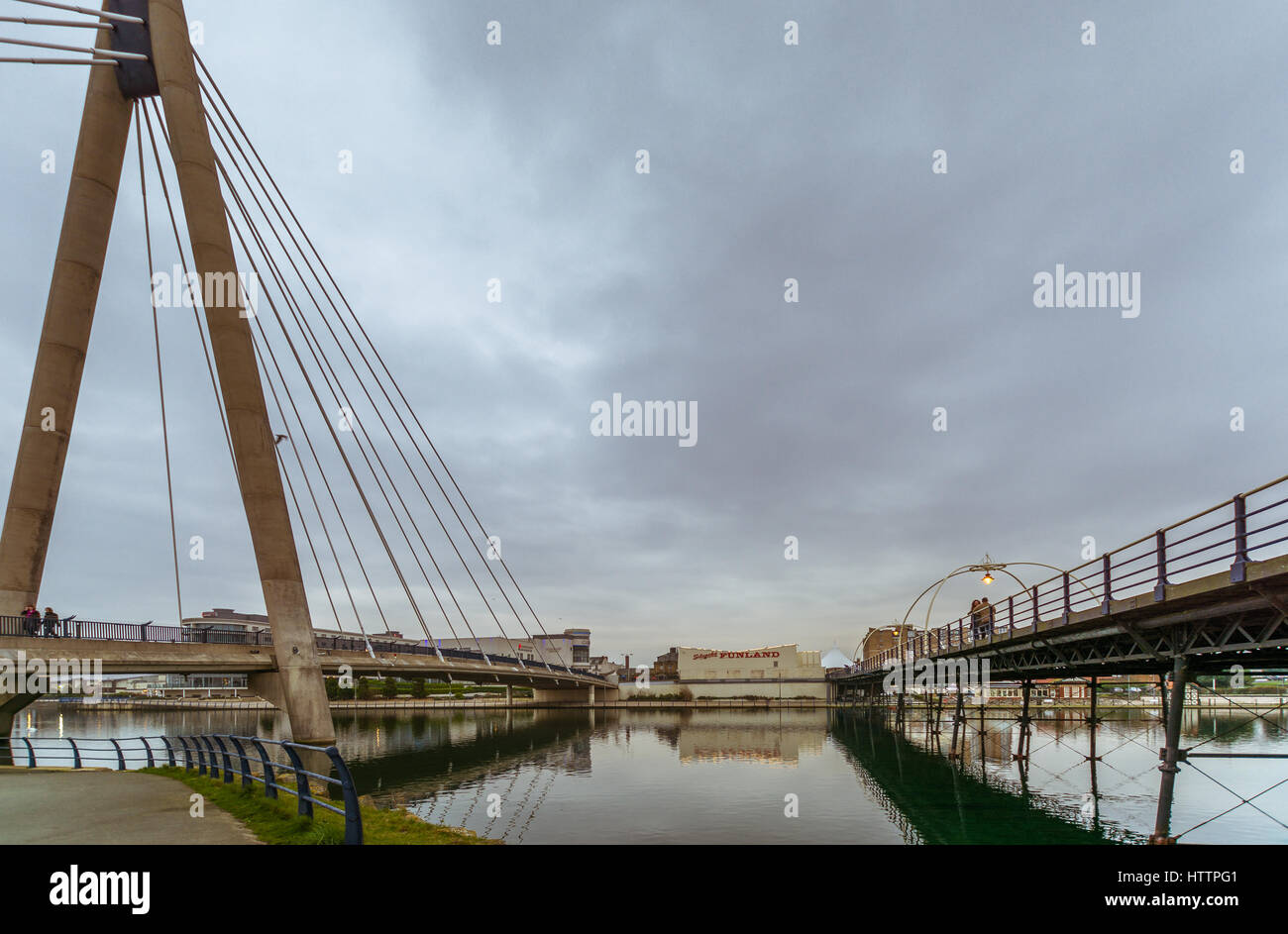 Marine Way Bridge Southport Bridge Structure High Resolution Stock ...