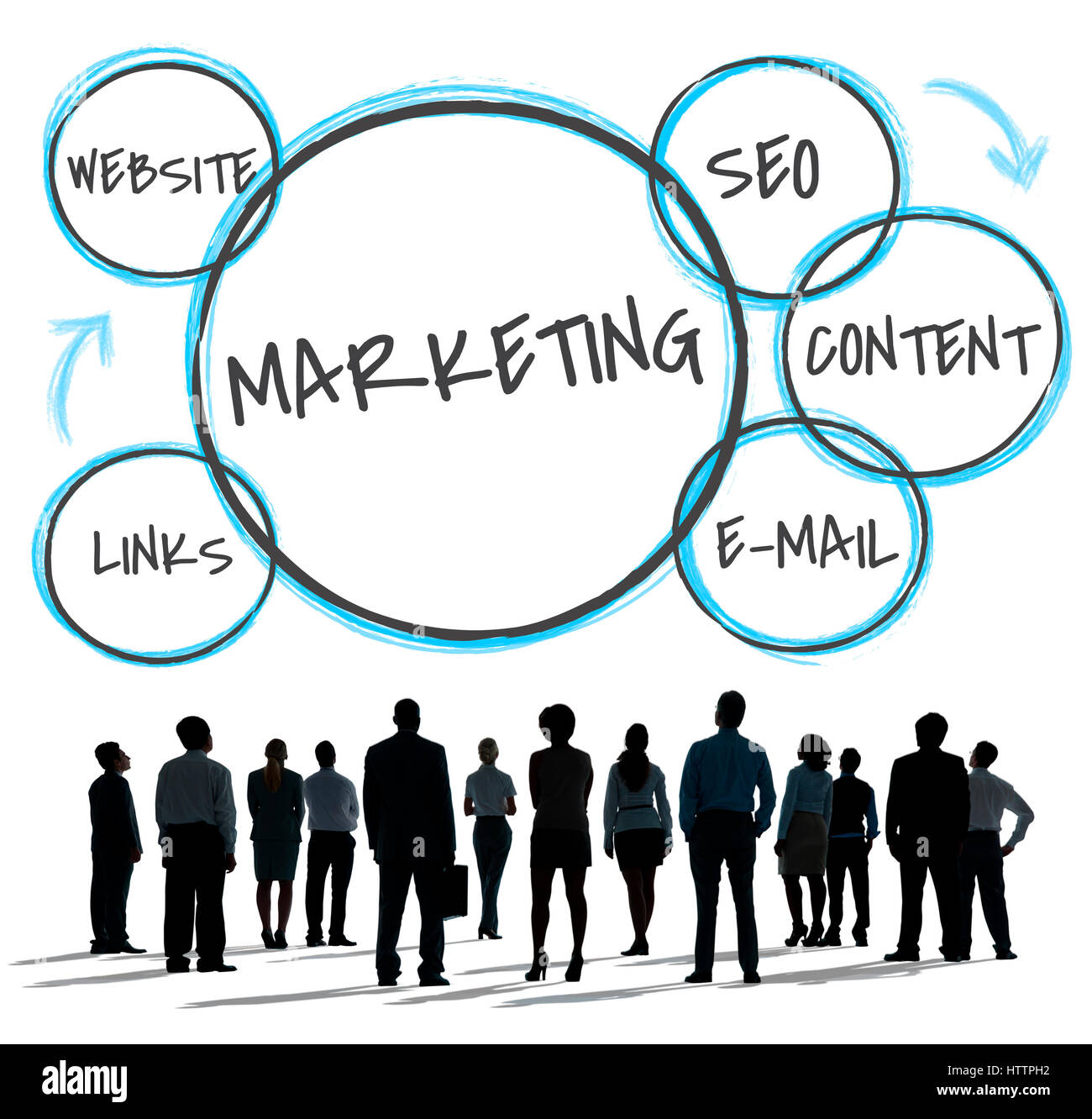 Digital Marketing Branding Loyalty Graphics Stock Photo - Alamy