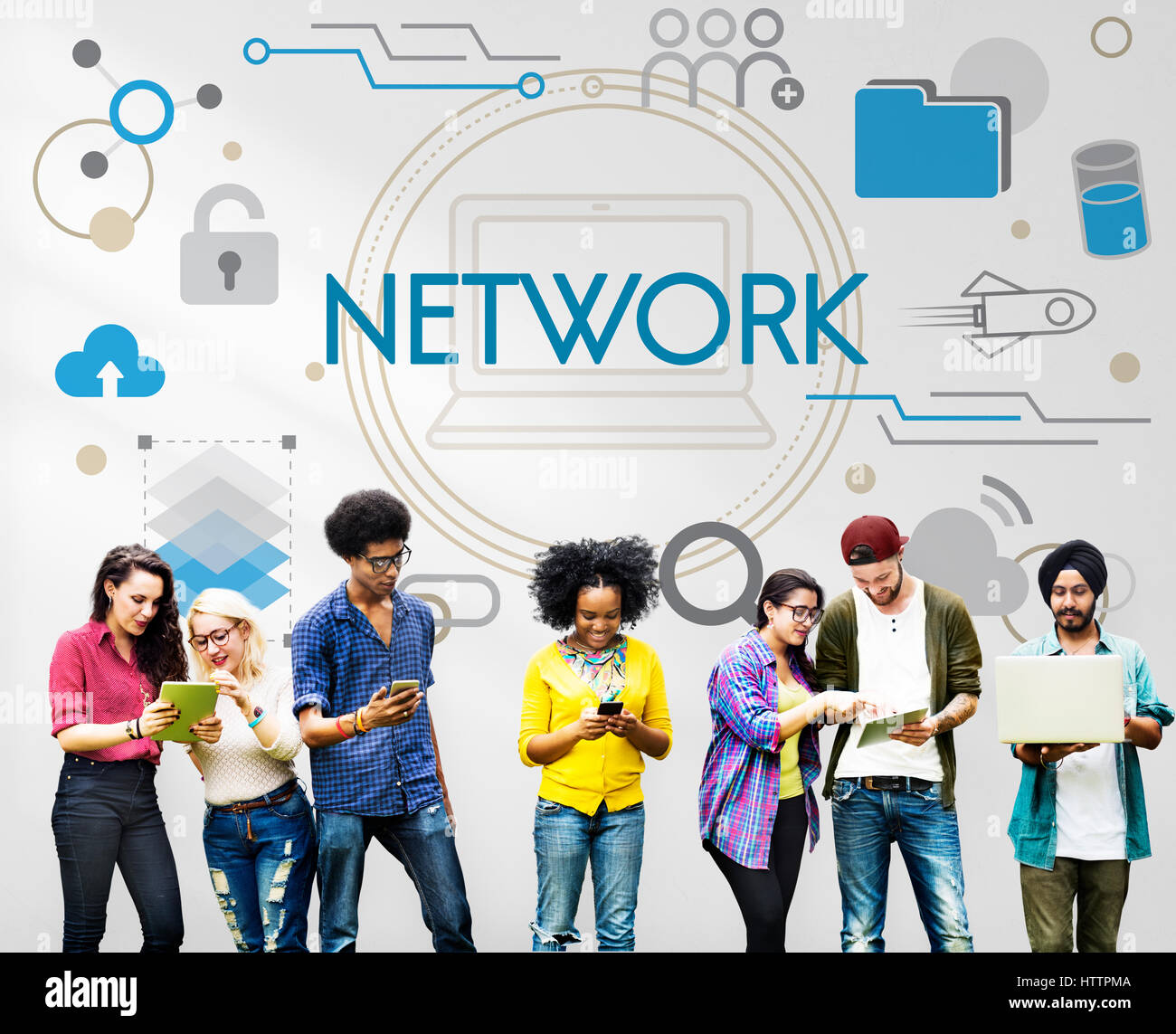 Database Network Settings System Stock Photo - Alamy