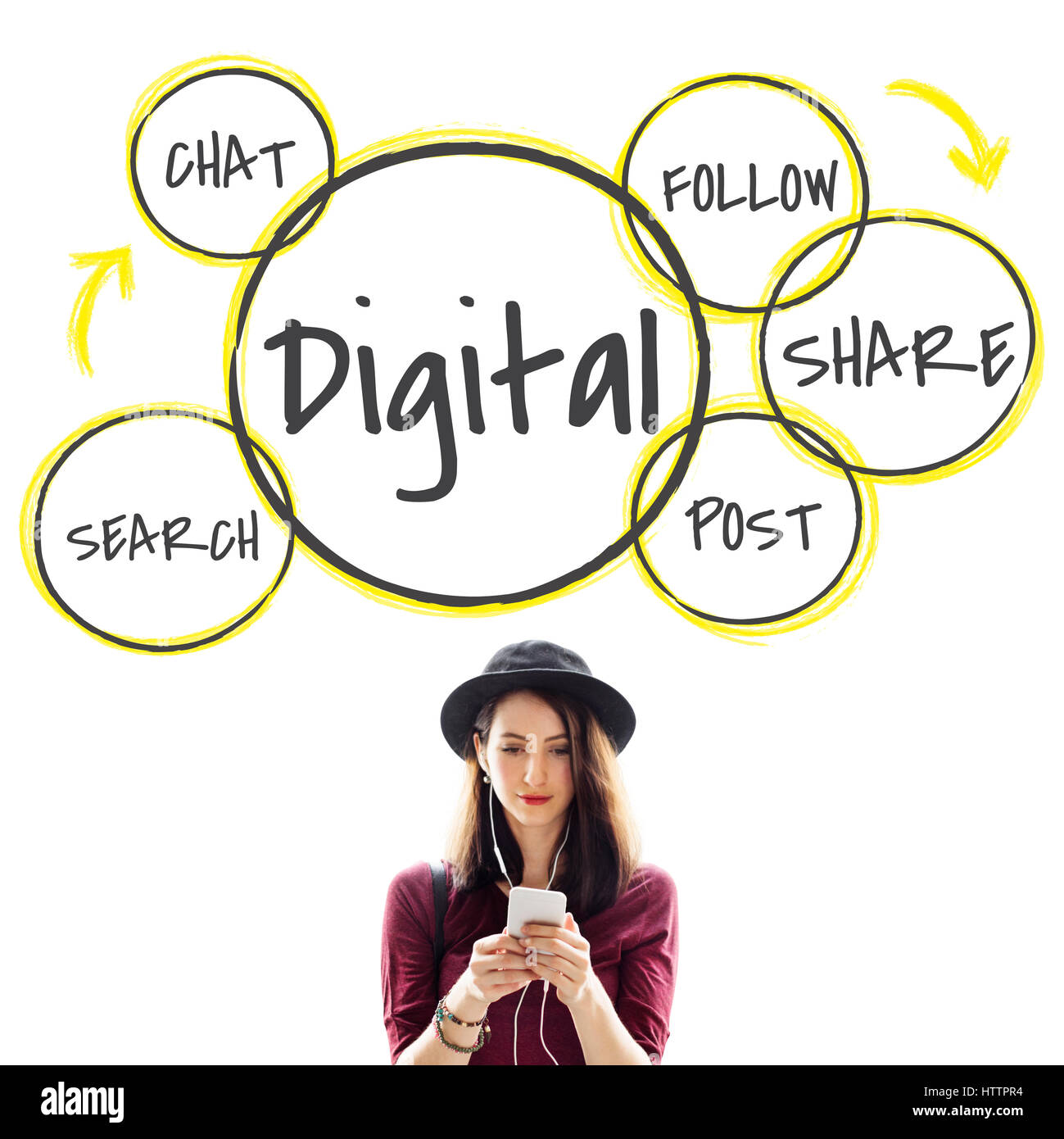 Community Social Digital Connection Stock Photo - Alamy