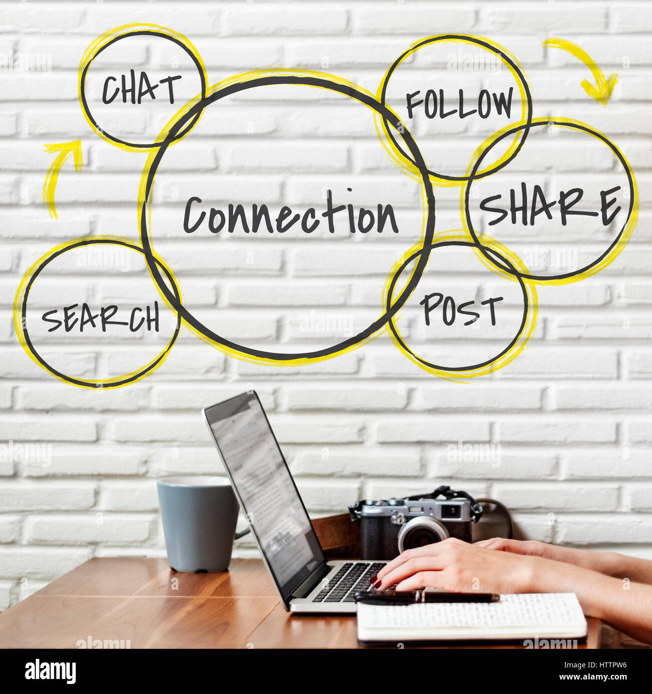 Community Social Digital Connection Stock Photo - Alamy