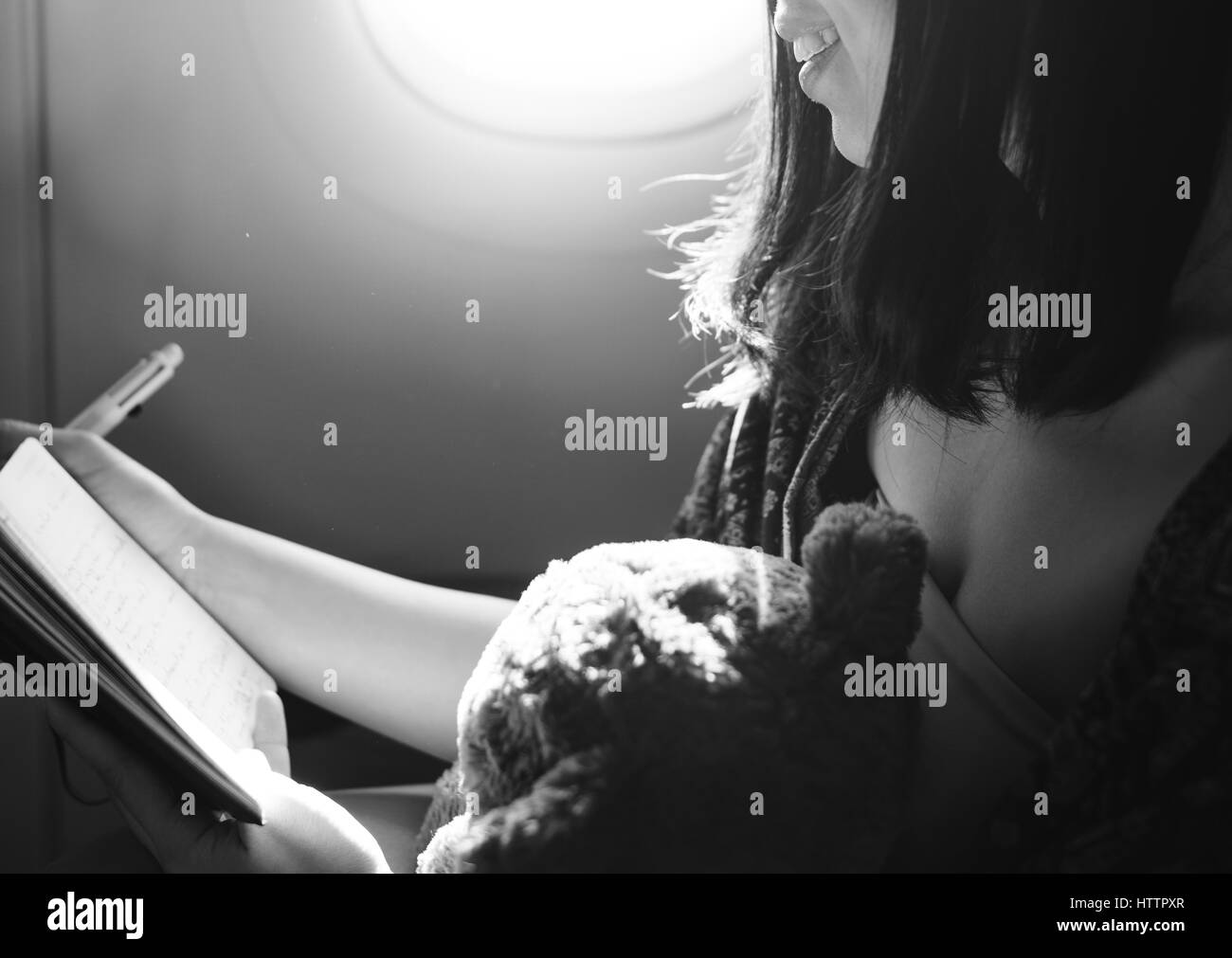 Tourist writing Black and White Stock Photos & Images - Alamy