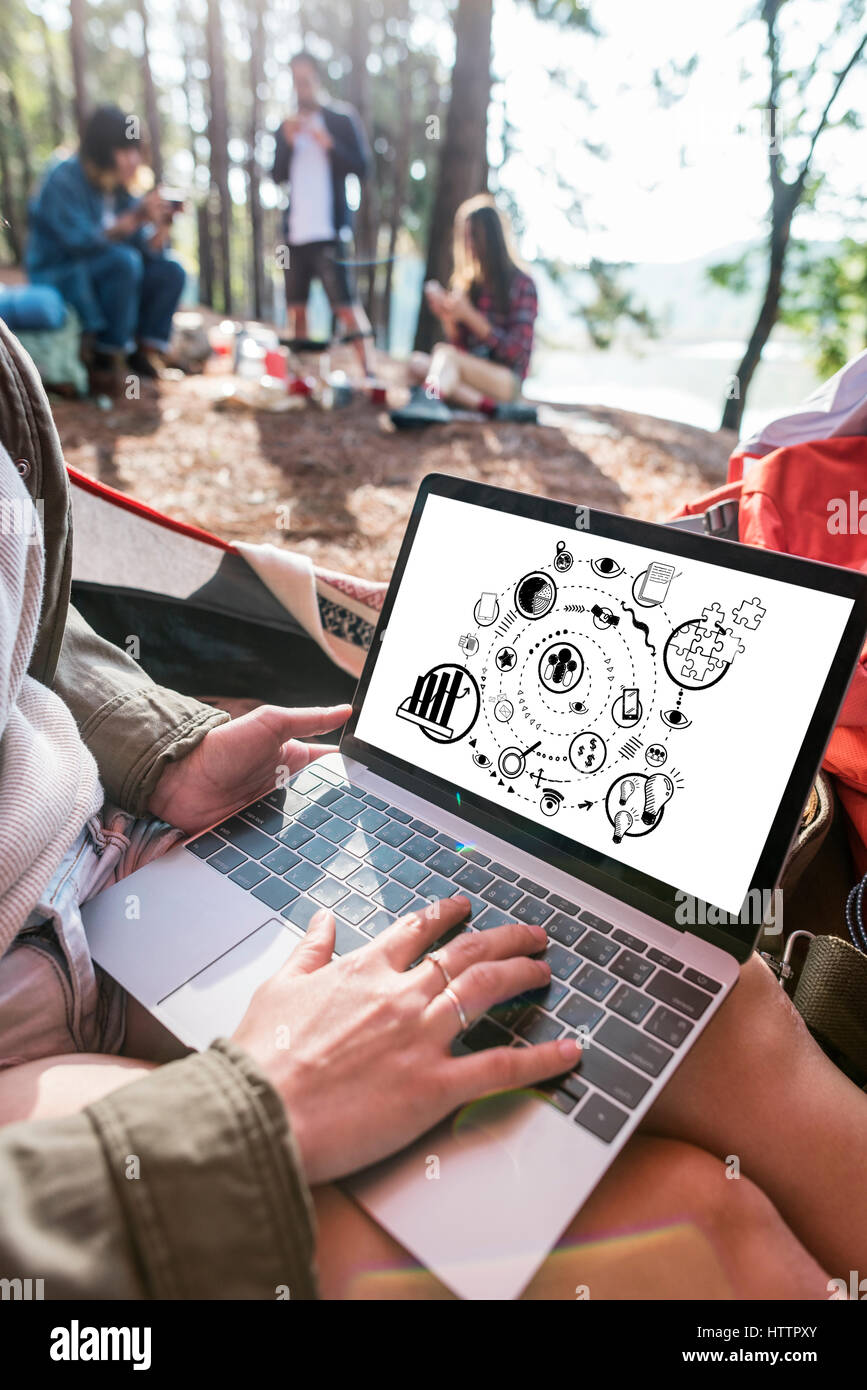 Technology Digital Evolution Innovation Internet Concept Stock Photo ...