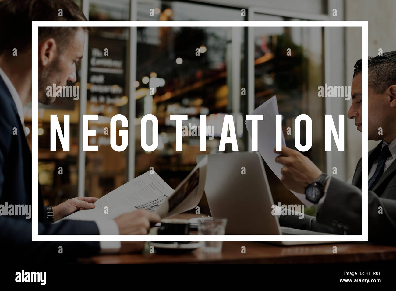 Contract Agreement Negotiation Make a Deal Stock Photo - Alamy