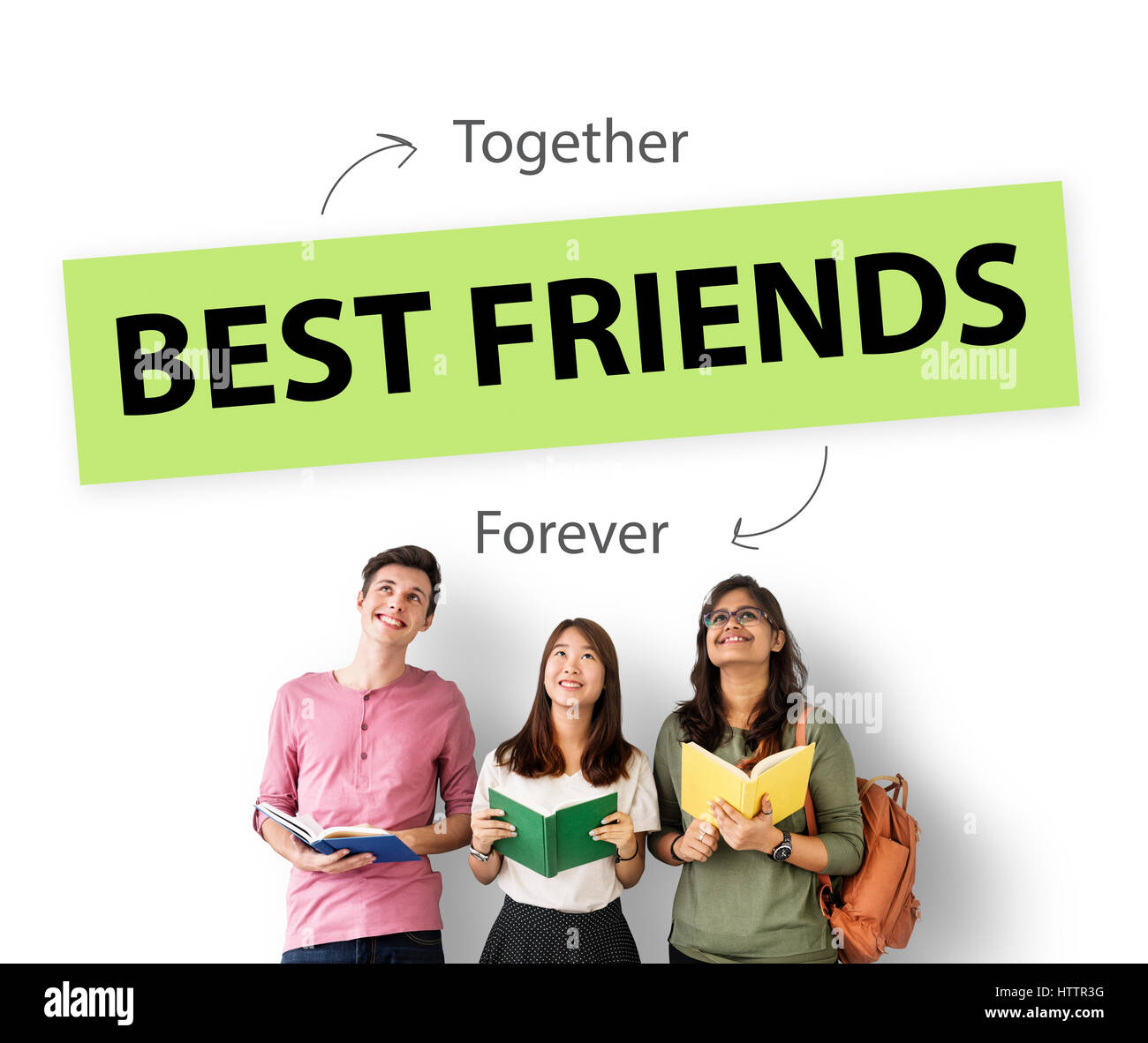 Best Friends Love Partnership Concept Stock Photo - Alamy