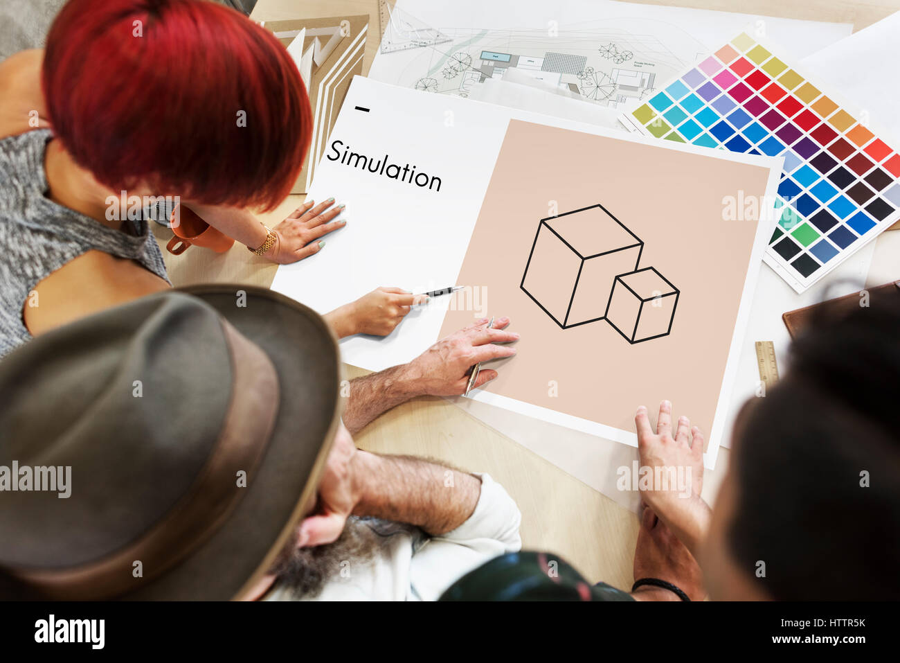 Composition Layout Simulation Style Creative Stock Photo - Alamy