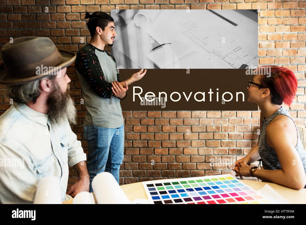 Architecture Renovation Style Design Graphic Stock Photo - Alamy