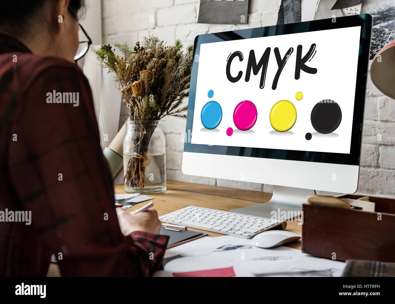 CMYK Inspiration Creative Colours Graphics Stock Photo - Alamy
